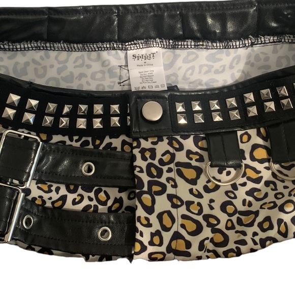 Spirit | Skirts | Gothic Sexy Skirt Red With Chains | Poshmark